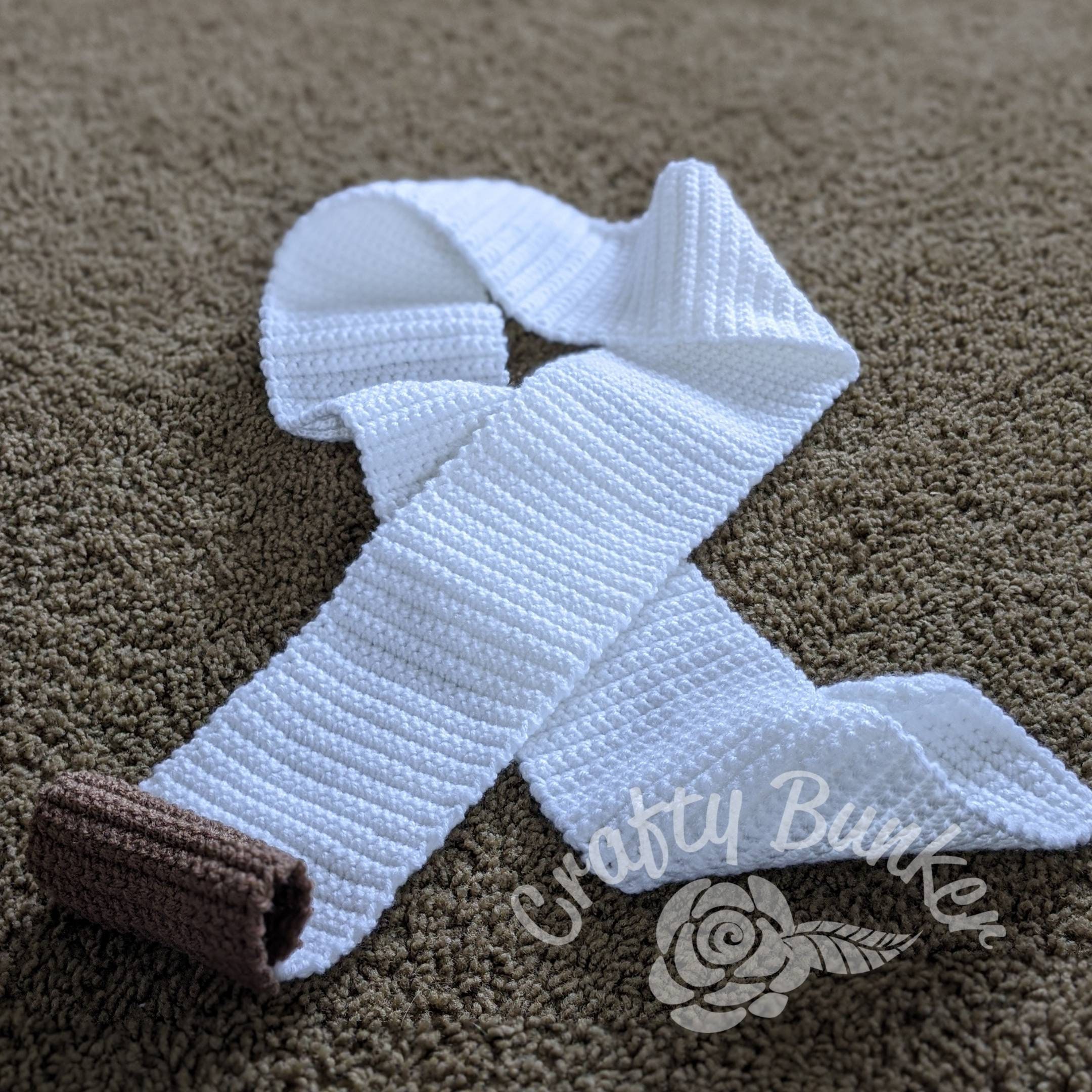 Toilet Paper Scarf, to Scarf, Gag Gift, Humorous Gift, White Scarf ...