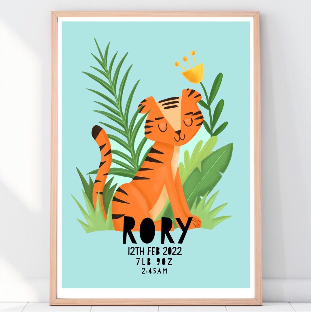 Tiger Jungle Theme Nursery Decor - Etsy