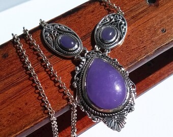Deep Purple Stone - Etsy