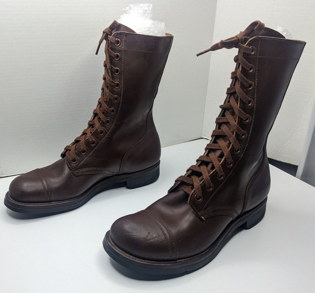 New Old Stock Leonard & Barrows 1951 Korean War Men's Brown Leather ...