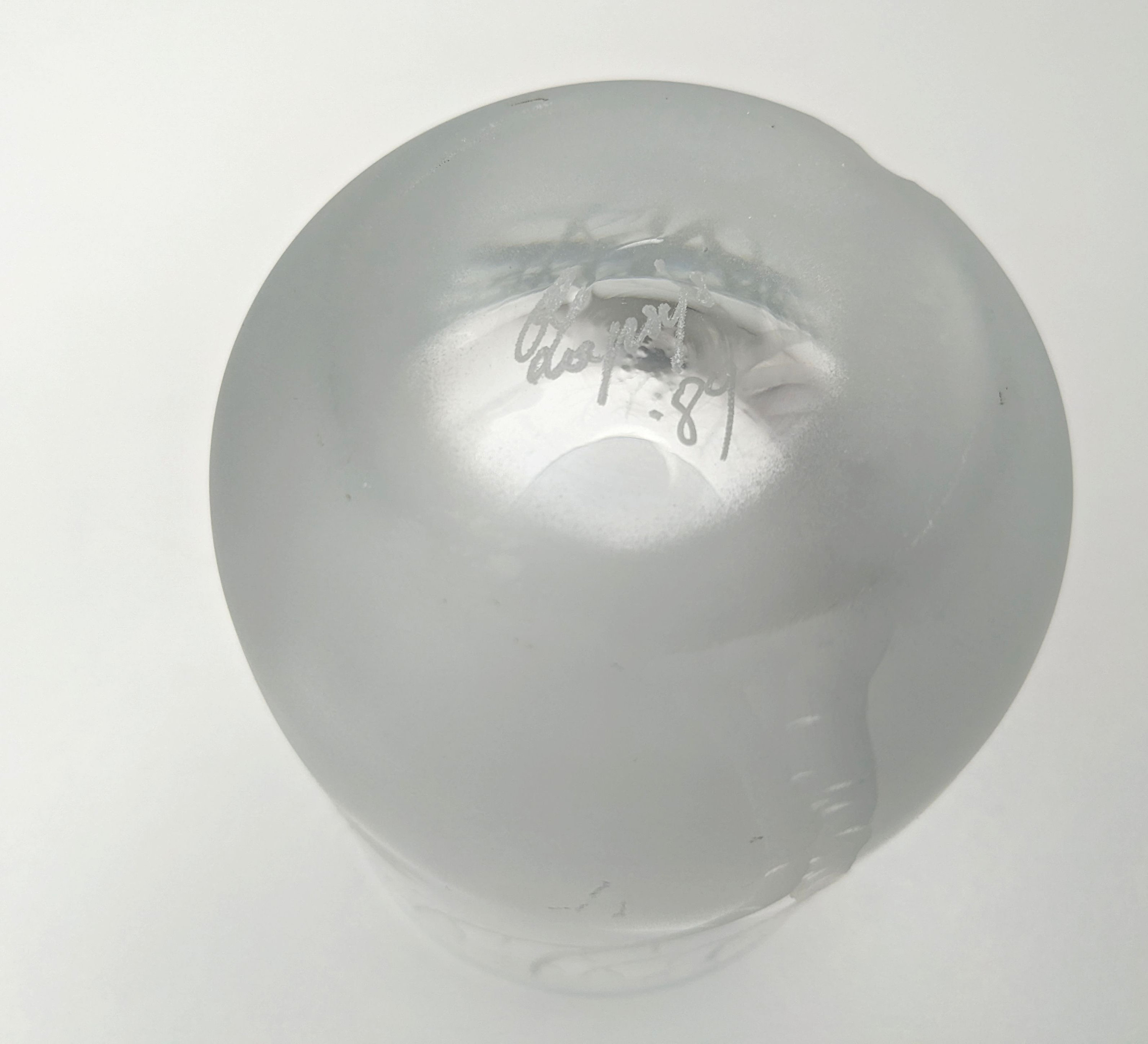 Ray Lapsys Etched Frosted Art Glass Vase Starry Winter Night - Etsy