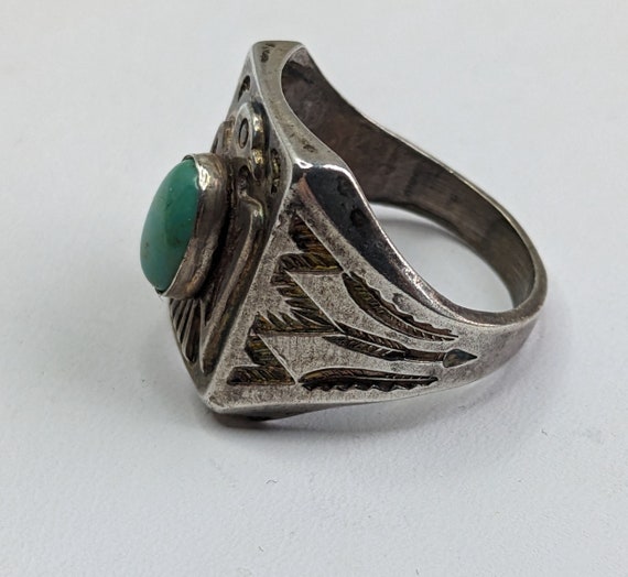 Mens Rare Vintage Bell Trading Post Sterling Silver N… - Gem