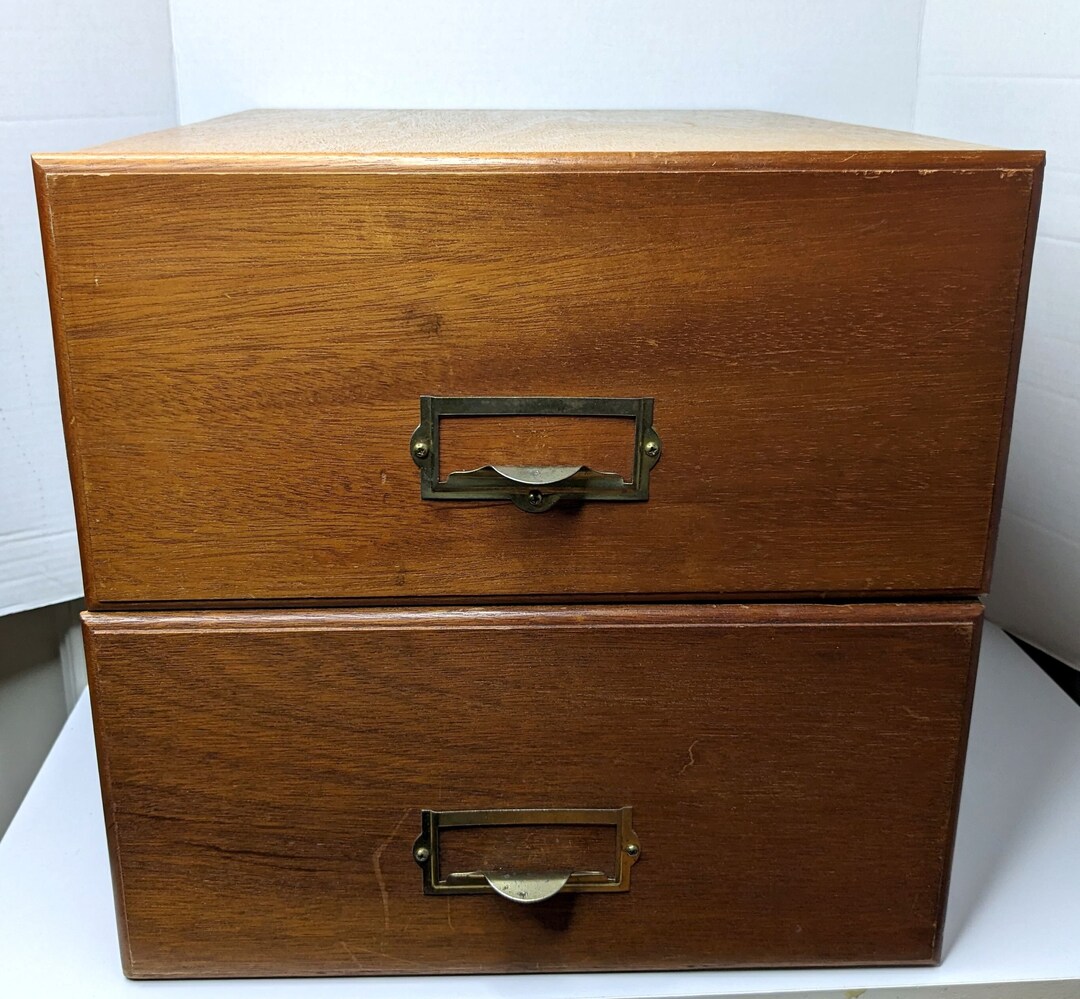 Midcentury Modern Vintage Set of 2 Desktop Organizers Nega File #23500 ...