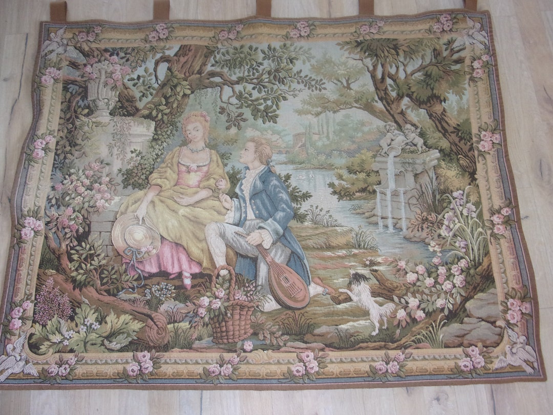 The Garden of Love Romantic Wall Tapestry by Marc Waymel - Etsy New Zealand