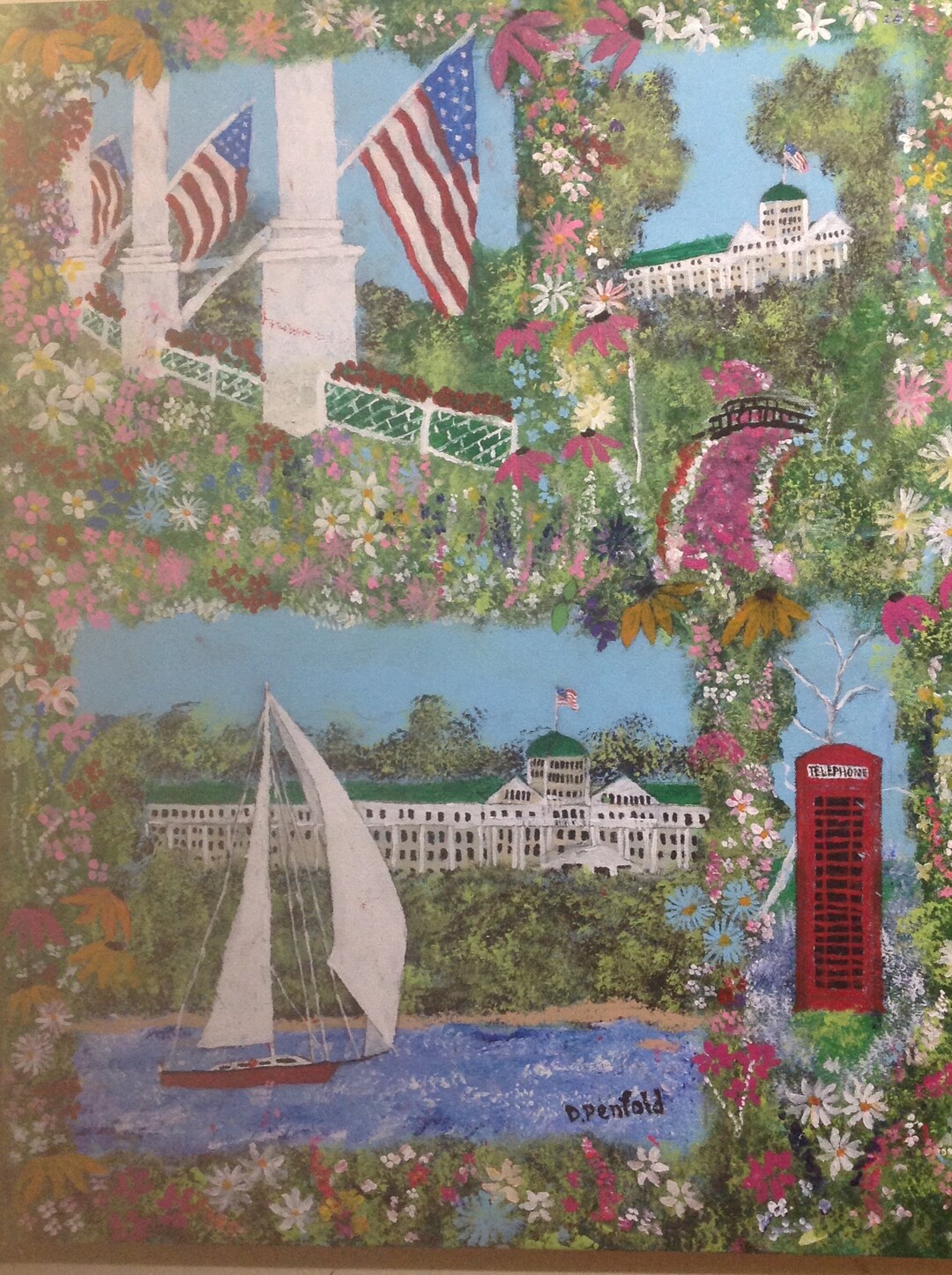 Mackinac Island Art ‘… Grand Collage… Original - Etsy