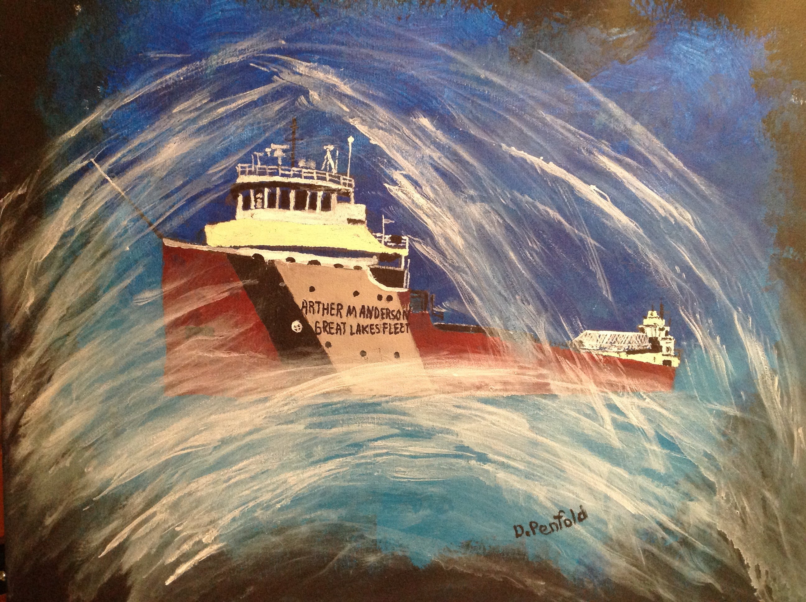 Anderson Great Lakes Freighter, Print - Etsy