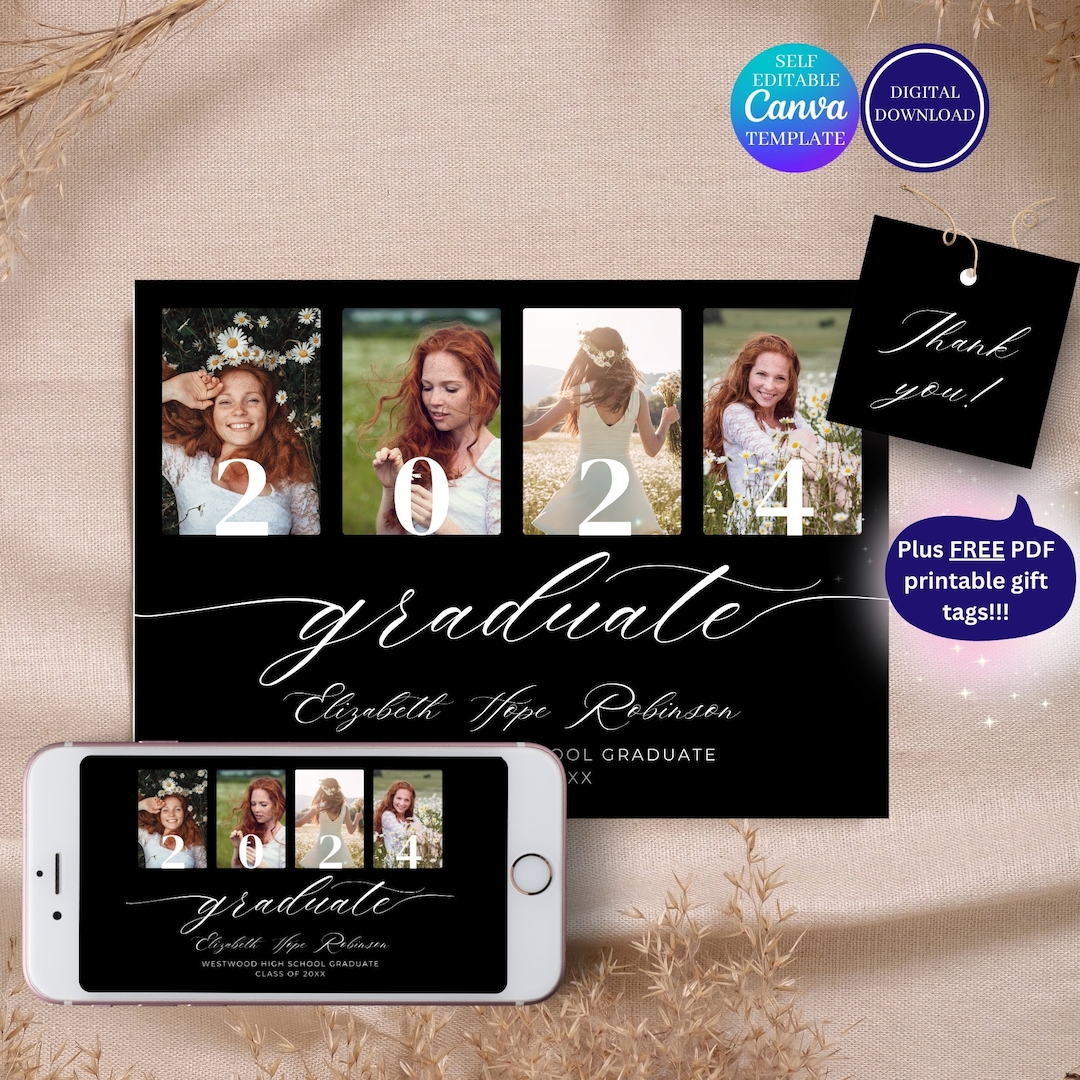 Graduation Announcement 2024 Graduation Announcement Template ...