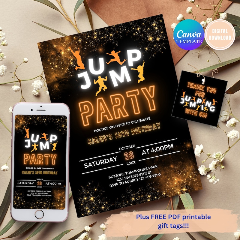 Sky Zone Birthday - Etsy