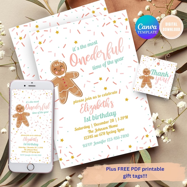 Gingerbread 1st Birthday - Etsy