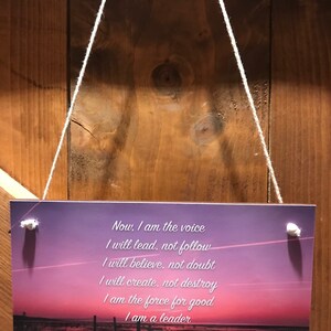 Personalised Wooden Door Signs Gift With Motivational and Positive ...