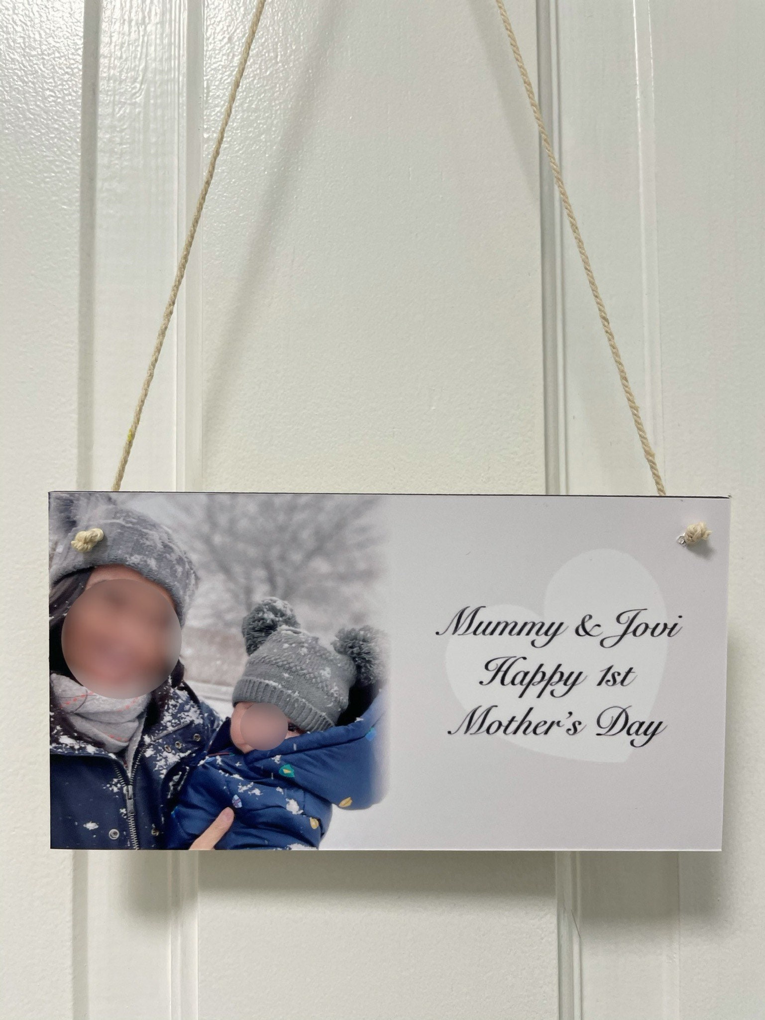 Personalised Wooden Door Signs for Your Home: Family Message - Etsy