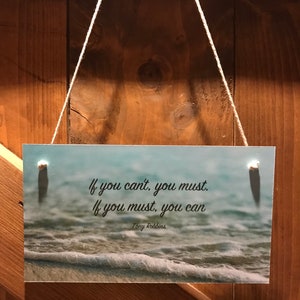 Personalised Wooden Door Signs Gift With Motivational and Positive ...