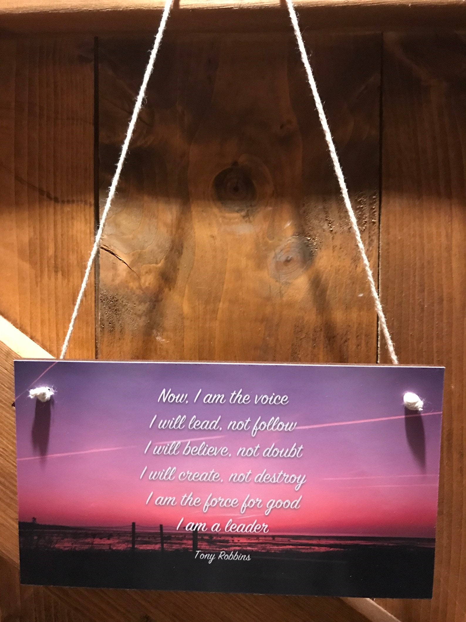 Personalised Wooden Door Signs Gift With Motivational and Positive ...