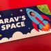Personalised Wooden Door Signs for Your Home: Space Theme - Etsy UK