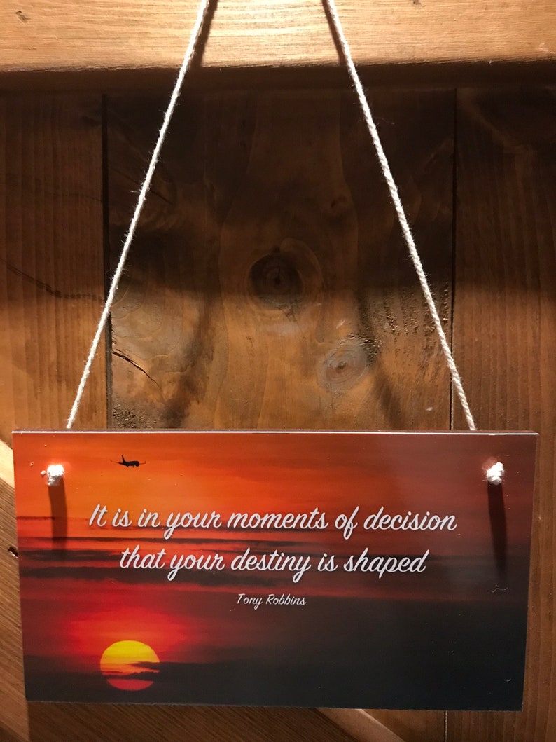 Personalised Wooden Door Signs Gift With Motivational and Positive ...