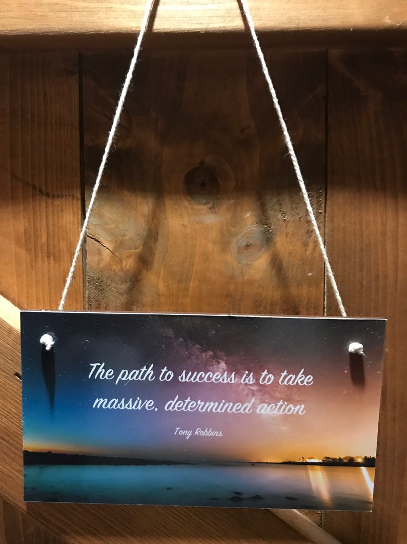 Personalised Wooden Door Signs Gift With Motivational and Positive ...