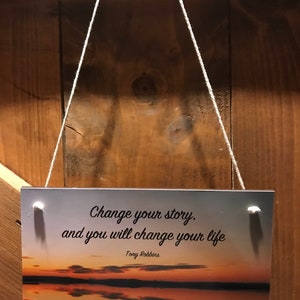 Personalised Wooden Door Signs Gift With Motivational and Positive ...