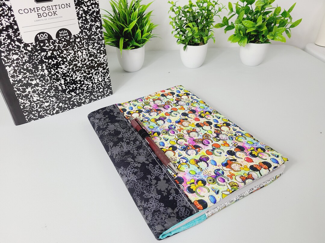 Mickey Ears Composition Notebook Cover, Reusable/refillable Notebook - Etsy