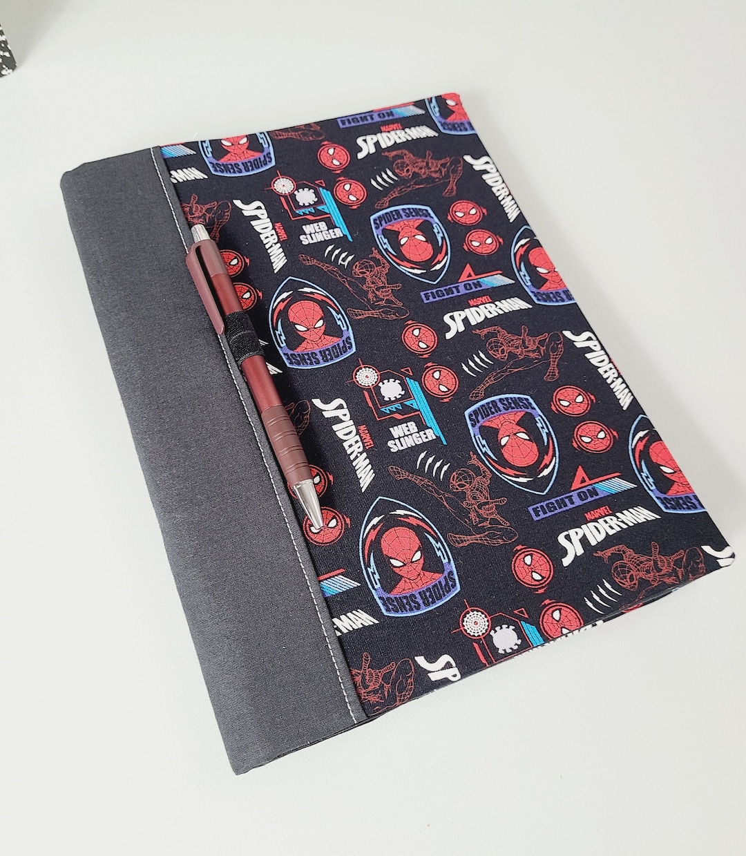 Spiderman Composition Notebook Cover, Reusable/refillable Notebook - Etsy