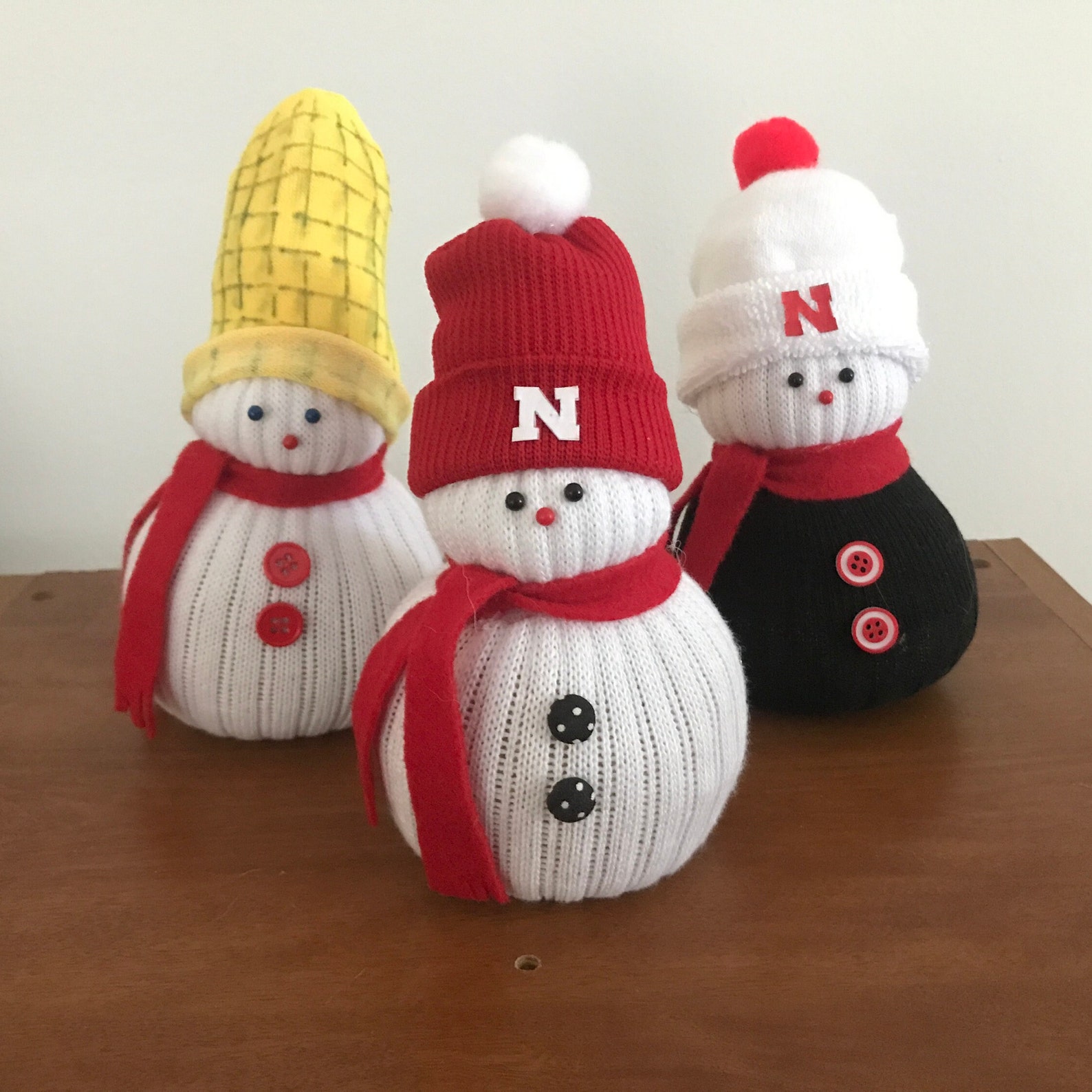 Sock Snowmen Custom COLLEGE / SCHOOL - Etsy