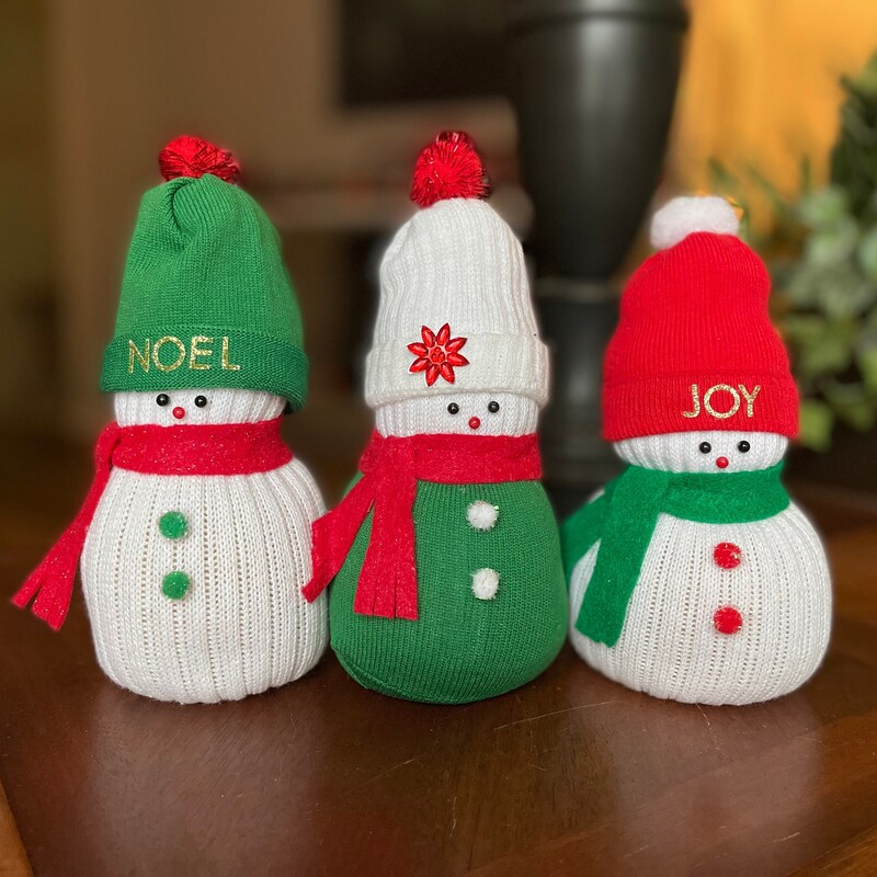 Sock Snowman - Etsy