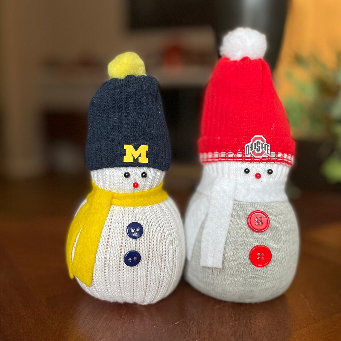 Sock Snowmen Custom COLLEGE / SCHOOL - Etsy