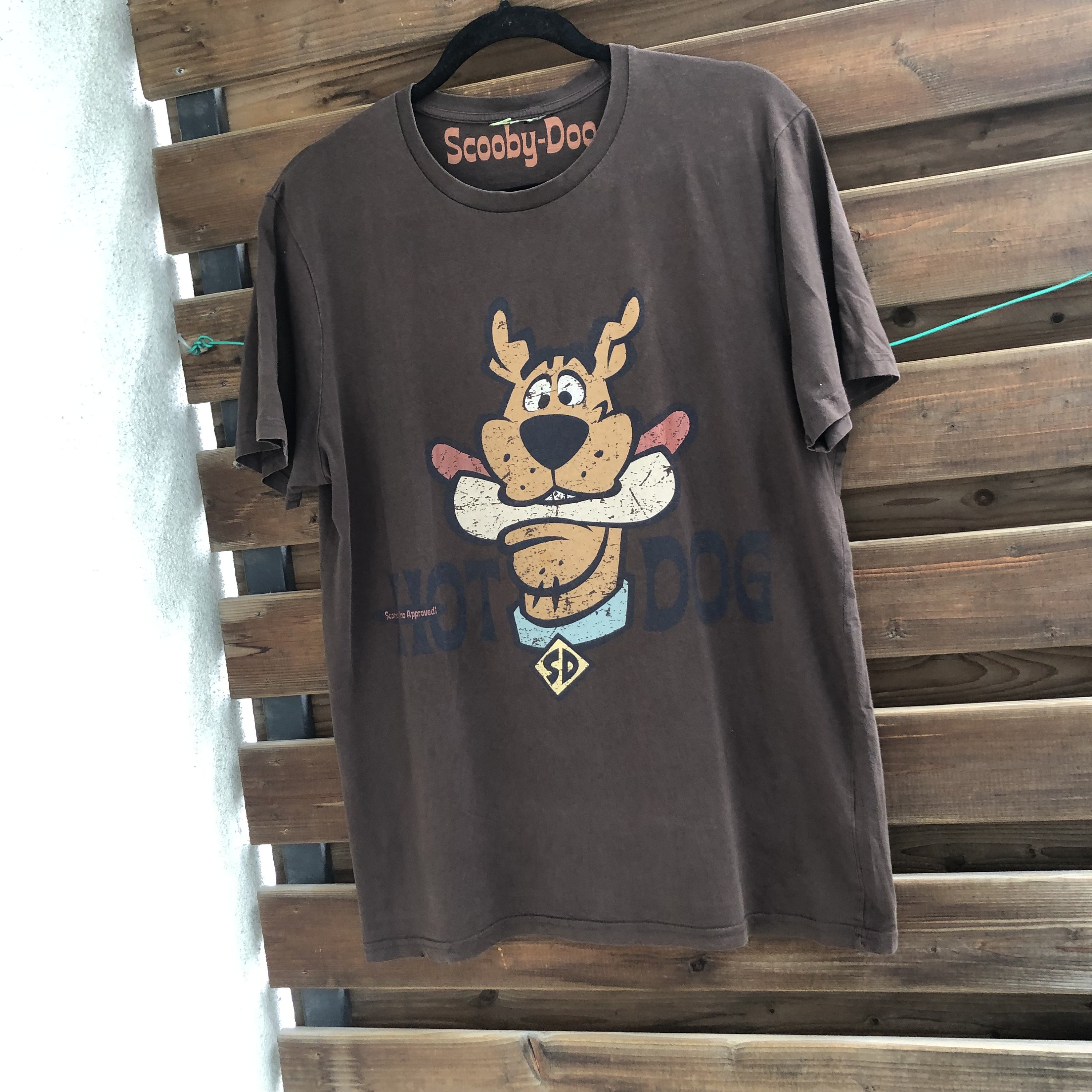 Scooby Doo Disney Vintage Brown Distressed T Shirt / Tee L-XL - Etsy