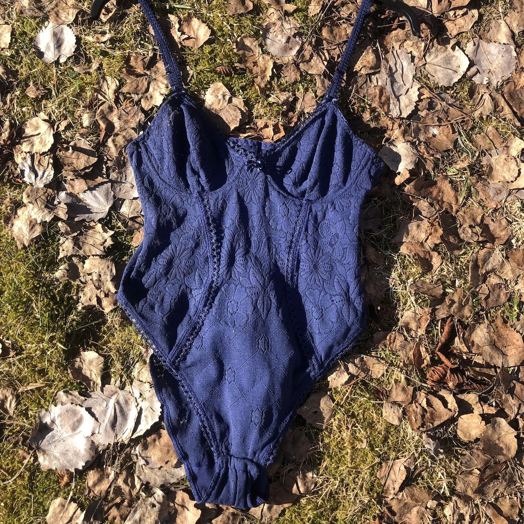 La Perla Occhi Verdi Blue Vintage Bodysuit Size US34 M, D75, F85 - Etsy
