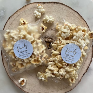 Fill Your Own Popcorn Favours // Baby Shower Favours // Ready to Pop ...