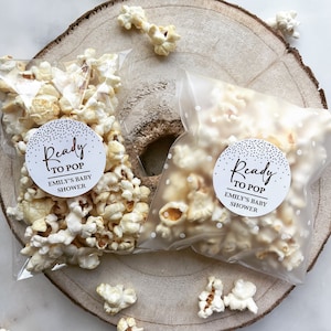 Fill Your Own Popcorn Favours // Baby Shower Favours // Ready to Pop ...