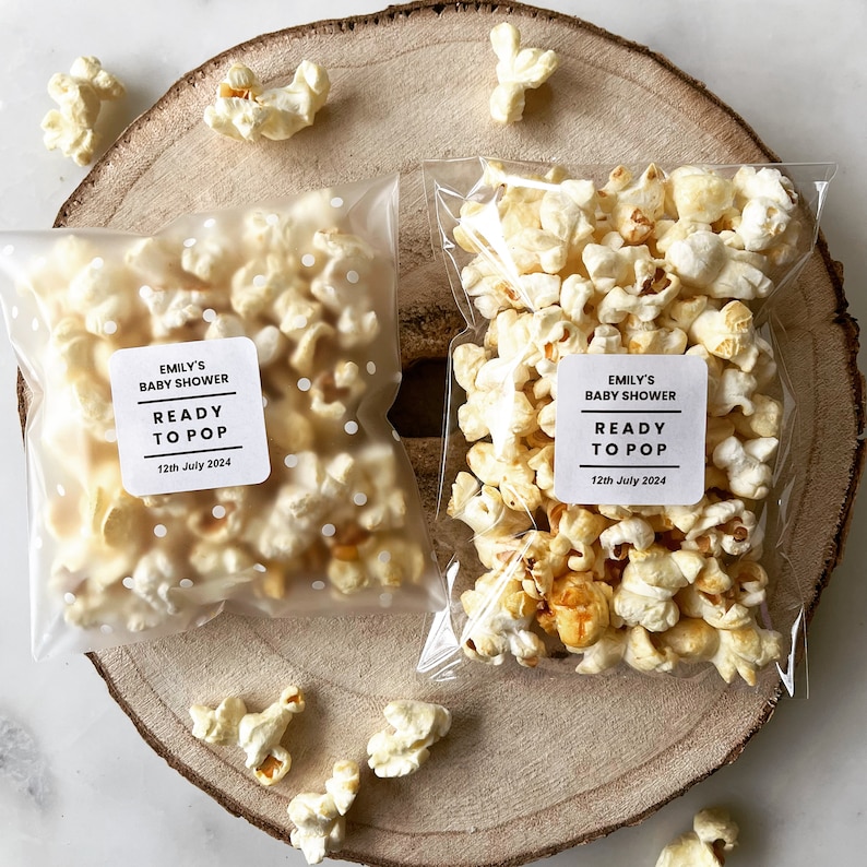 Fill Your Own Popcorn Favours // Baby Shower Favours // Ready - Etsy