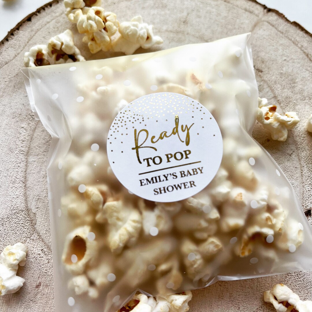 Fill Your Own Popcorn Favours // Baby Shower Favours // Ready to Pop ...
