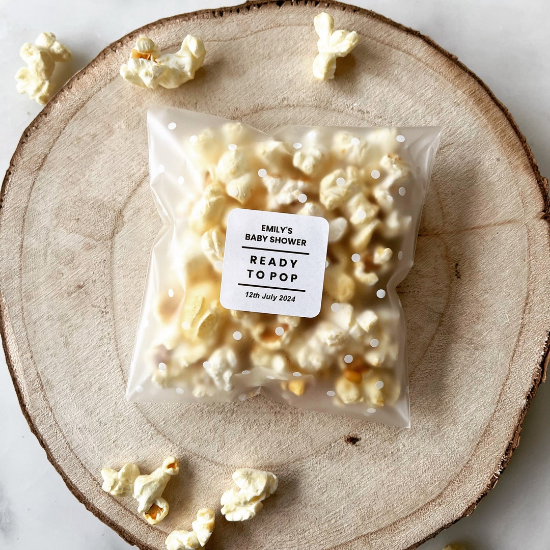 Fill Your Own Popcorn Favours // Baby Shower Favours // Ready - Etsy