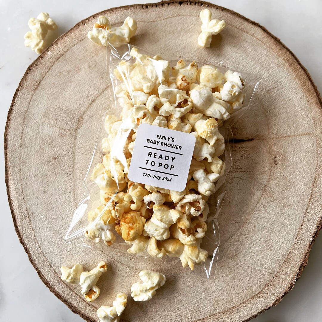 Fill Your Own Popcorn Favours // Baby Shower Favours // Ready - Etsy