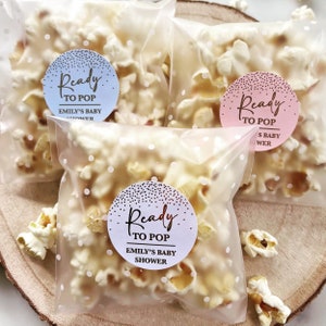 Fill Your Own Popcorn Favours // Baby Shower Favours // Ready to Pop ...