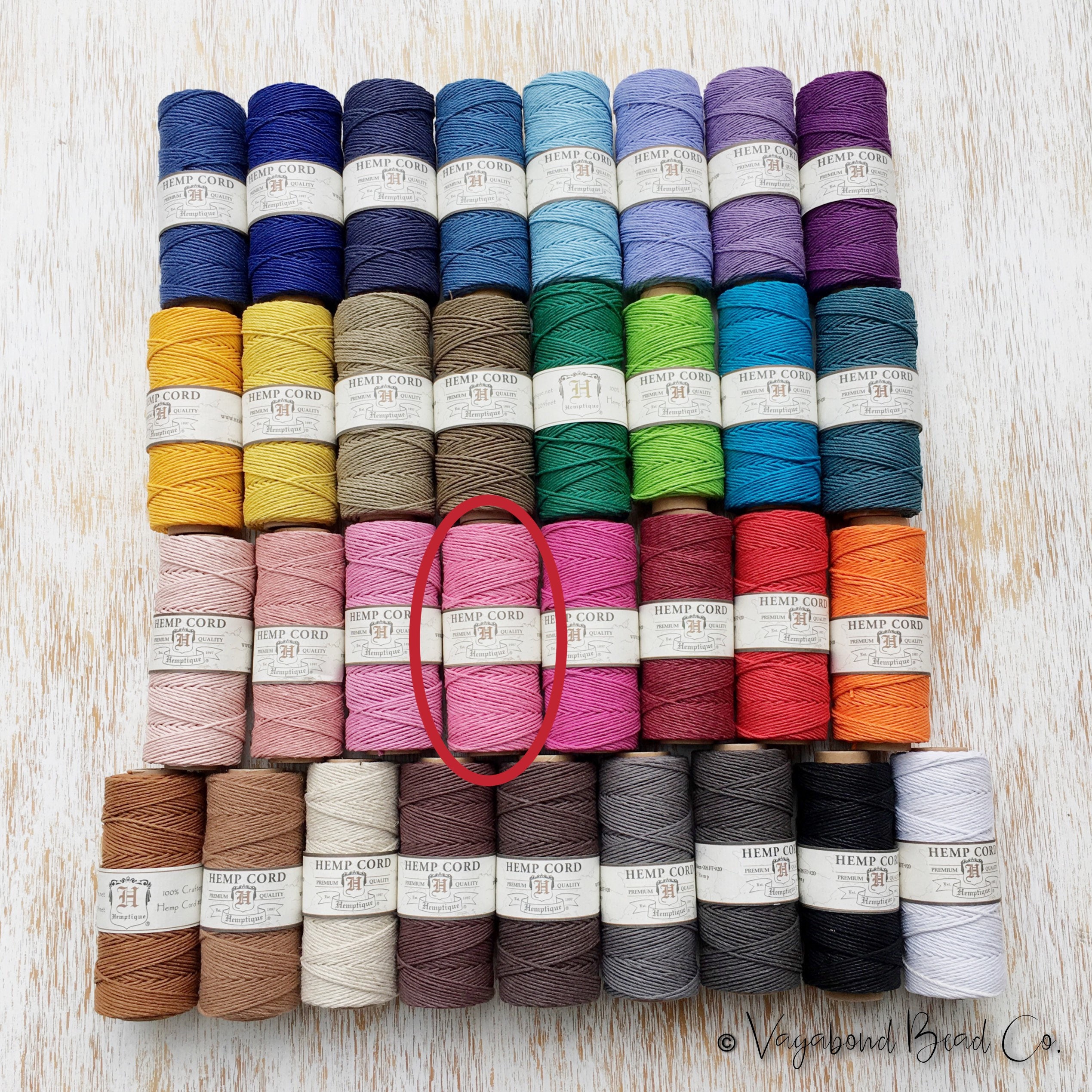 Pink Hemp Cord 1mm / 20 / 205ft Premium Quality Hemp Cord | Etsy