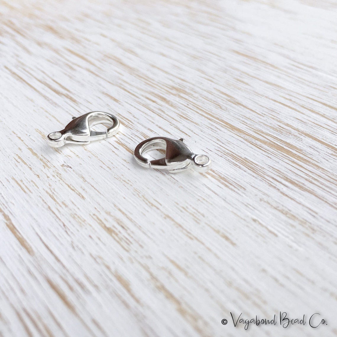 Bright Fine Silver Lobster Clasps 15mm / 3pc Sterling Silver - Etsy