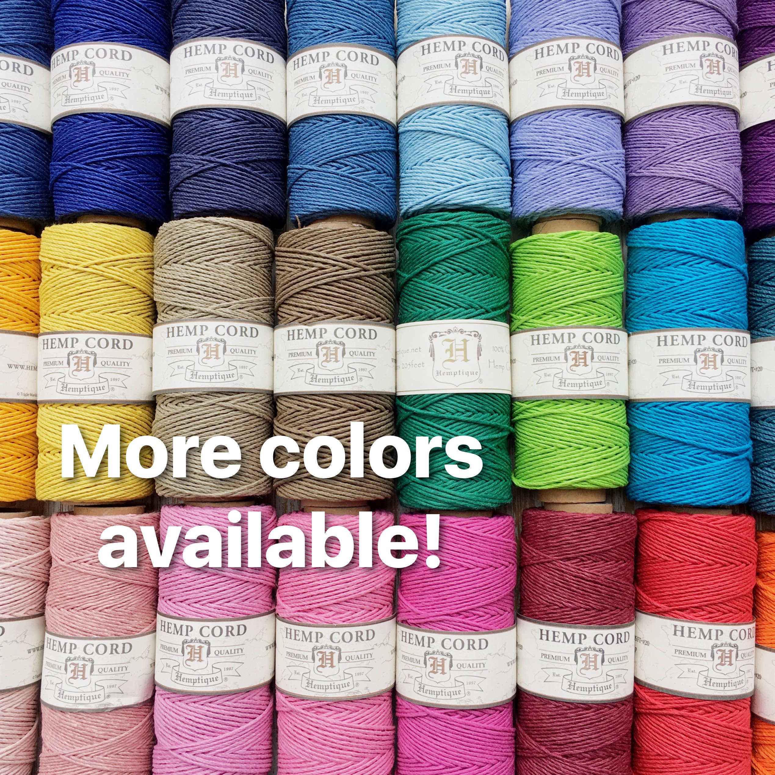 Dark Brown Hemp Cord 1mm / 20 / 205ft Premium Quality Hemp | Etsy