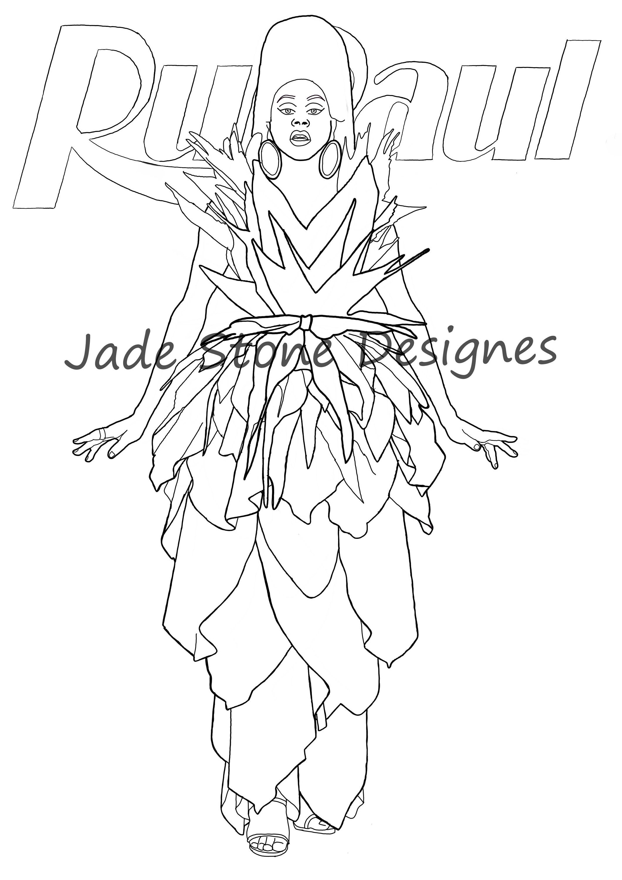 Rupaul Drag Race Coloring Pages Coloring Pages