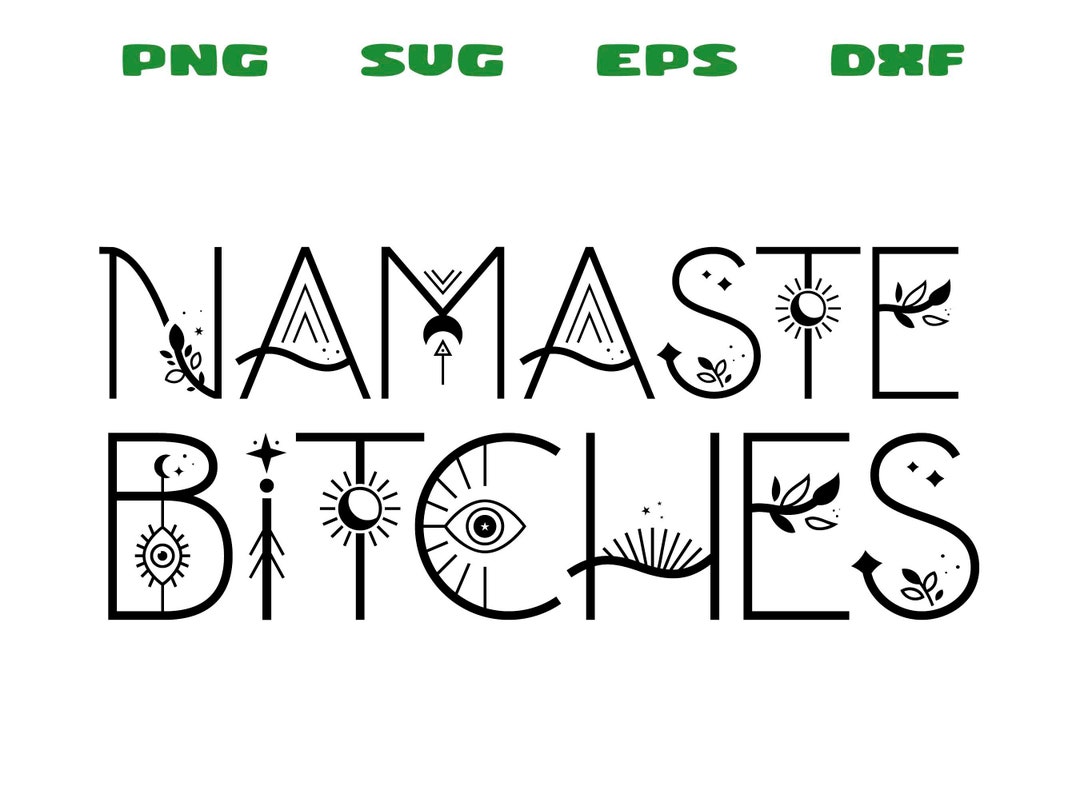 Namaste svg clip art cutting file digital download - Etsy Portugal