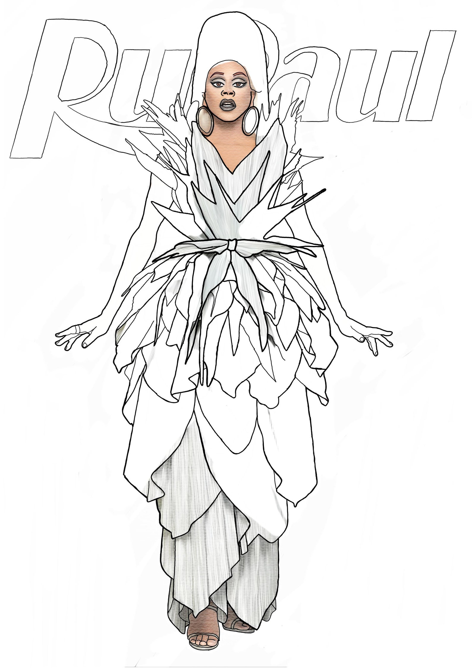 Rupaul Drag Race Coloring Pages Coloring Pages