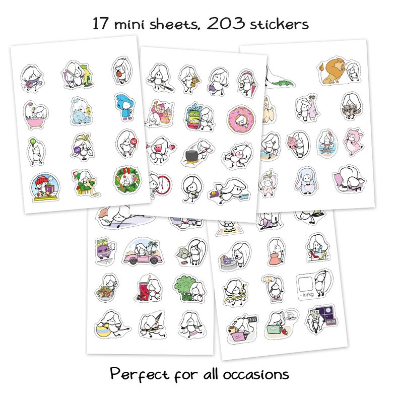 The 2nd edition Mini Sticker Book Ensi 18 mini sheets | Etsy