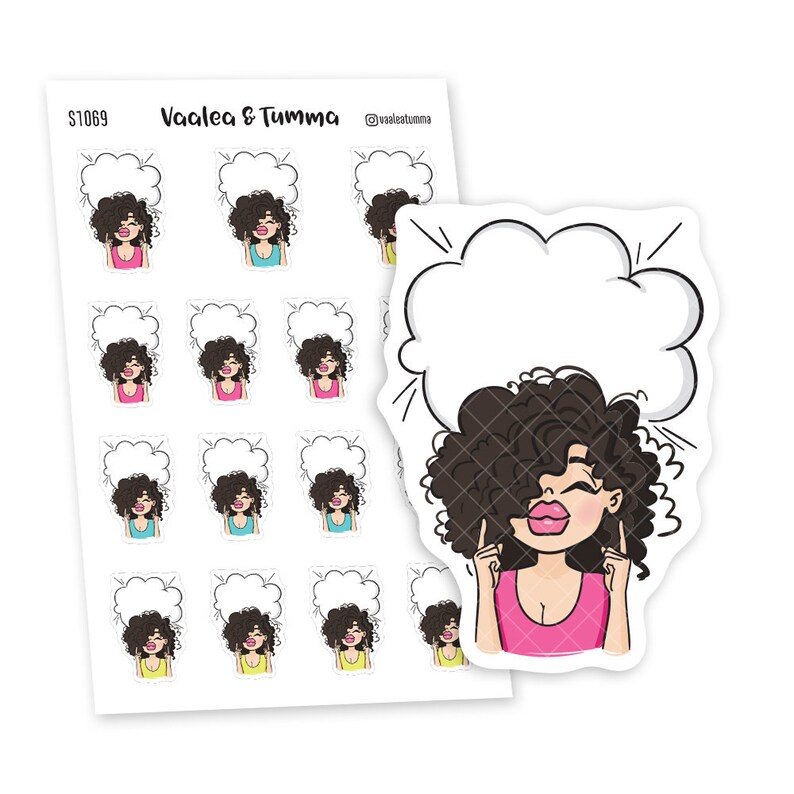 Kawaii Nia Planner Stickers, Thoughts, Ideas - Etsy
