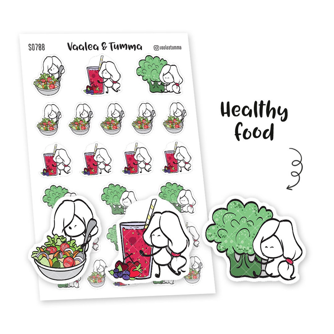 Healthy Food - Planner Stickers Ensi, S0788, Smoothie, Vegetables - Etsy