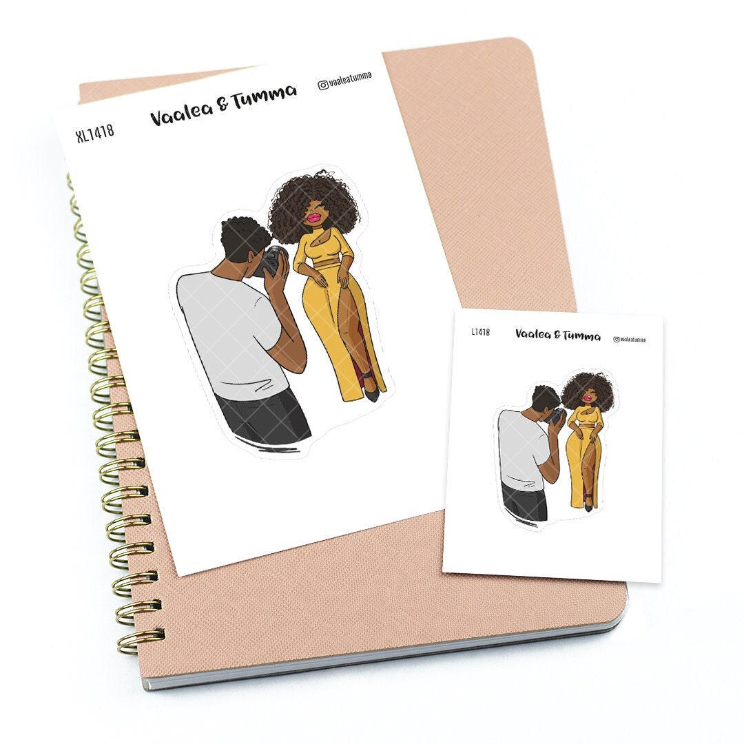 Photography Session Large / Extra Large Planner Stickers nia/brown Skin ...
