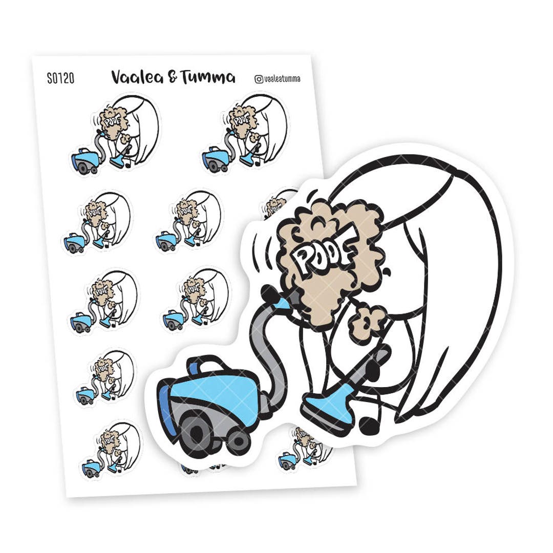 Ensi Planner Stickers - Vacuum Stickers, S0120, Cleaning Stickers ...
