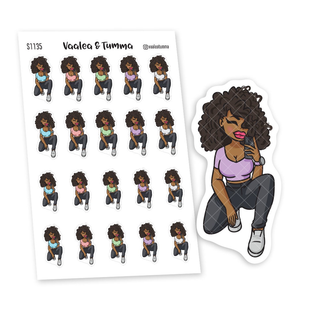 Kawaii Nia Planner Stickers, Selfie Theme - Etsy
