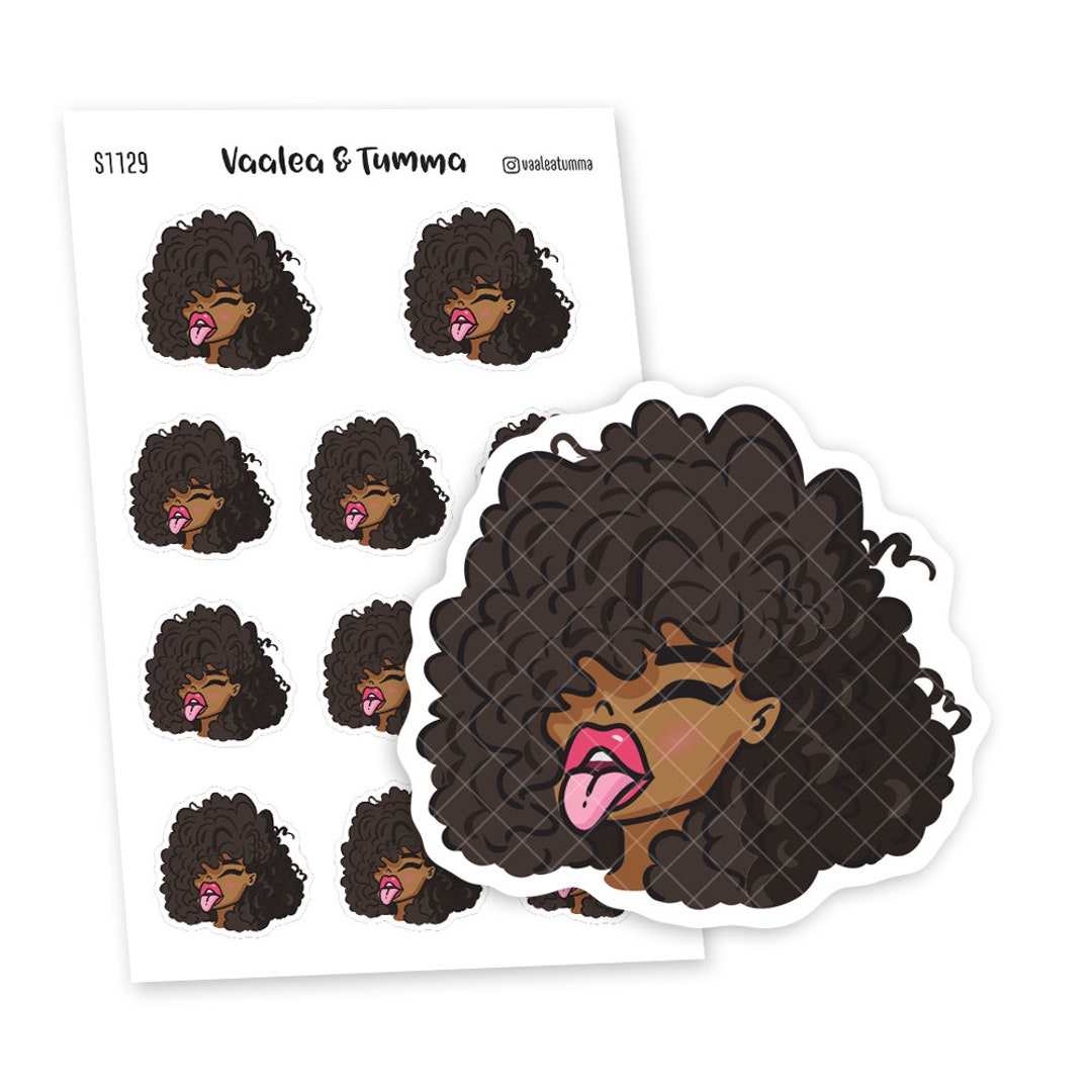 Tongue Tease Planner Stickers, Nia S1129/S1153, Stick Out Tongue ...