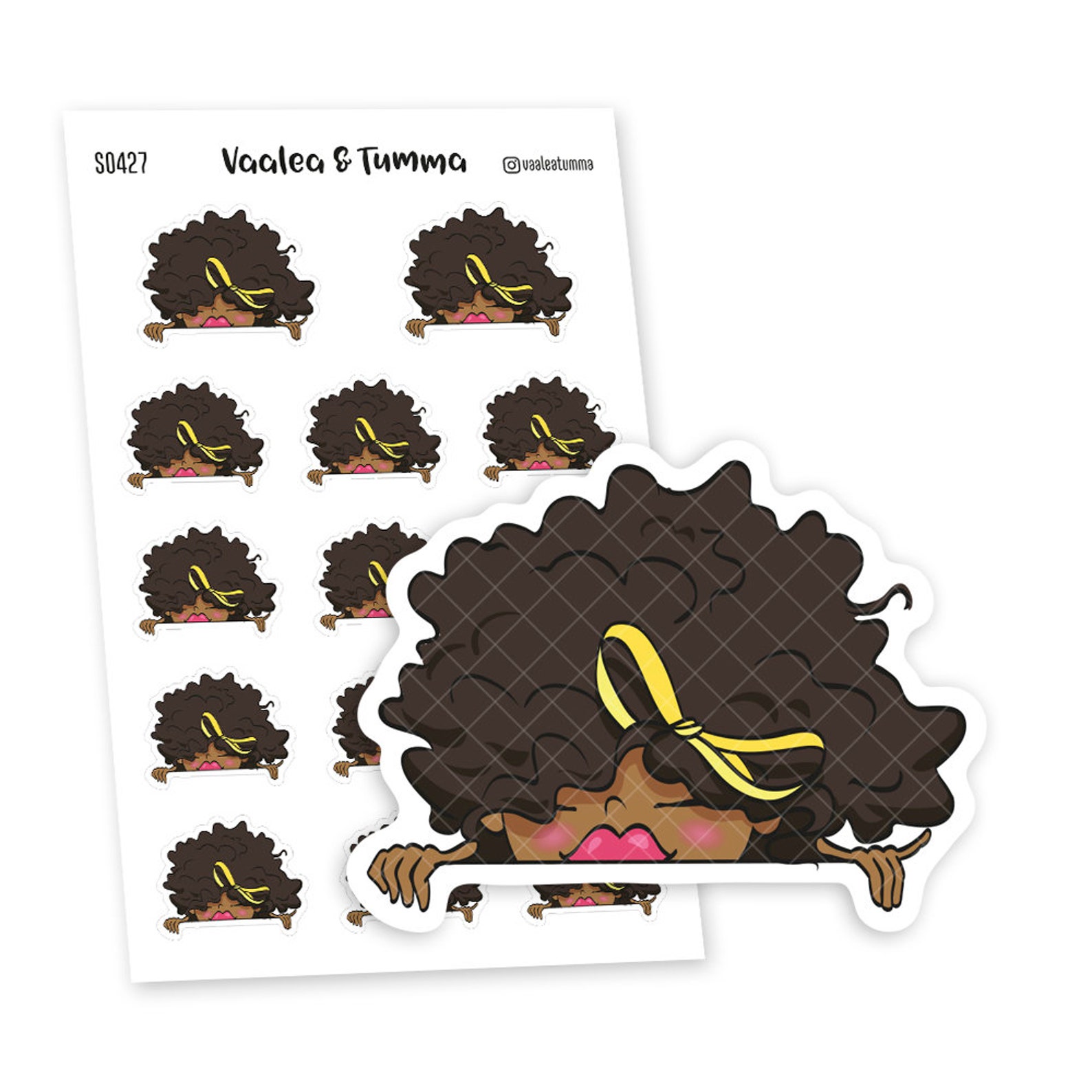 Peek-a-boo Planner Stickers Nia S0427/S0624 Peekaboo - Etsy