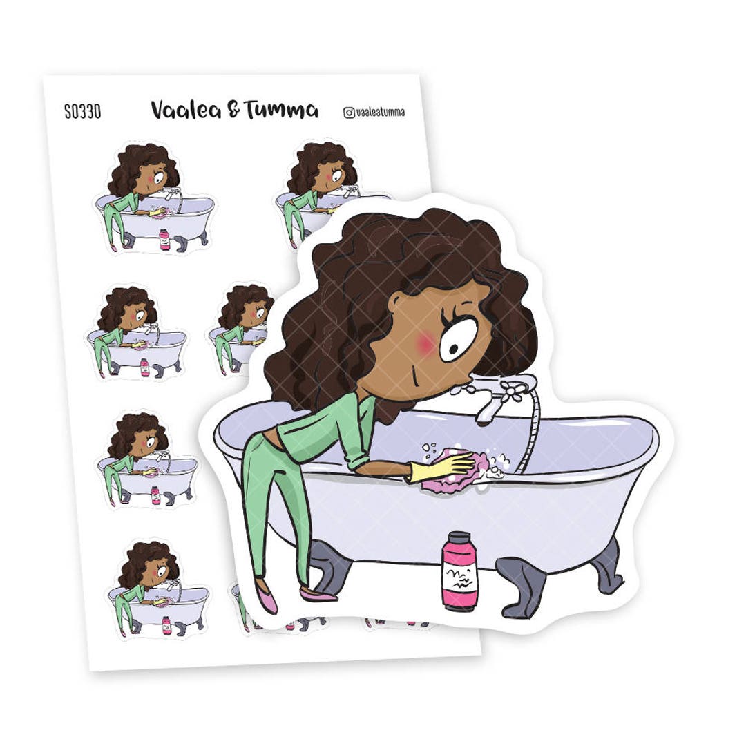 Keep It Clean Stickers, Vaalea - S0330, Bathroom - Etsy